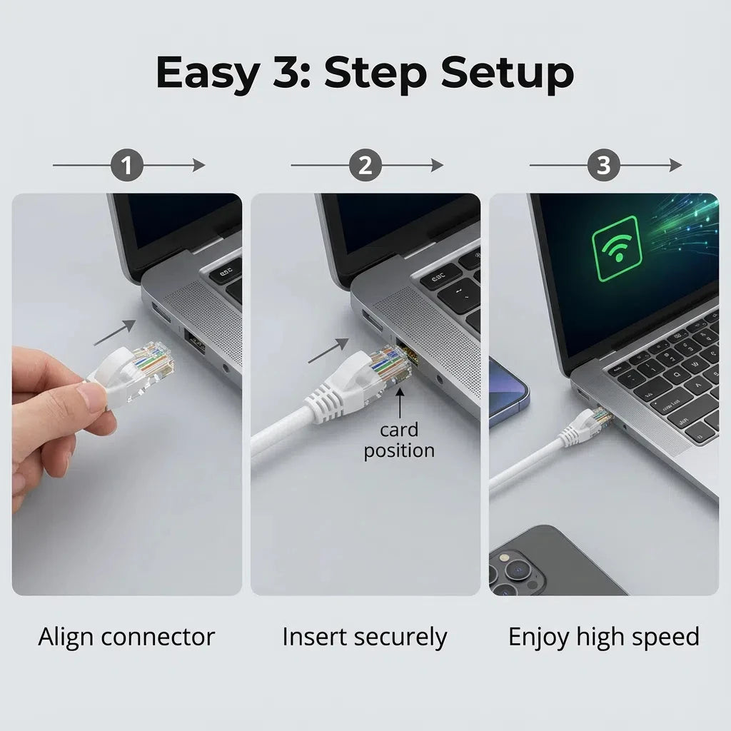 Cat6 Ethernet Cable — High Speed 1000Mbps – Setuploft